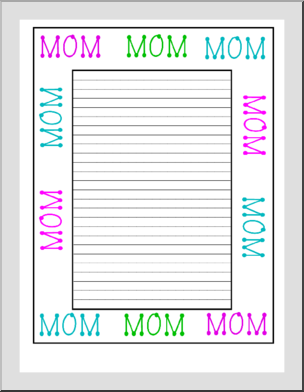 Border Paper: Mom (Primary) – Abcteach