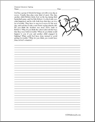 Writing Prompt: Fighting – Abcteach