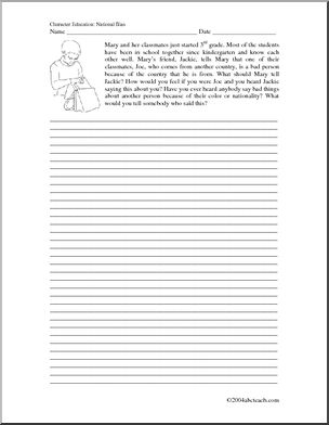 Writing Prompt: Judging Others – Abcteach