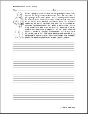 Writing Prompt: Stealing and Confessing – Abcteach