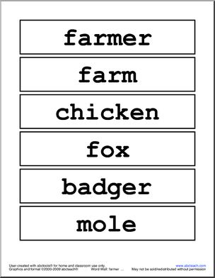 Fantastic Mr. Fox Vocabulary (elem) Word Wall – Abcteach