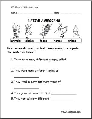 Native Americans – Page 3 – Abcteach