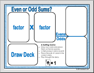 Multiplication Game with Playing Cards – Abcteach