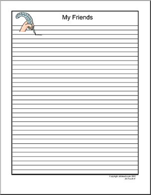 Writing Paper: Roses (elem) – Abcteach