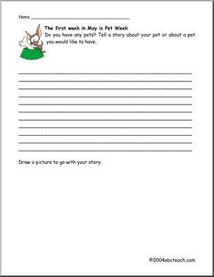 Writing Prompts: My Journal – May (elementary) – Abcteach