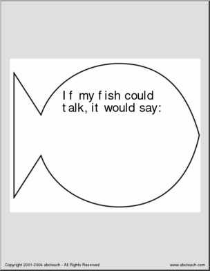 My Fish (Primary) Shapebook – Abcteach