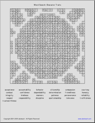 Poster: Life Skills – Integrity (stick figure) – Abcteach