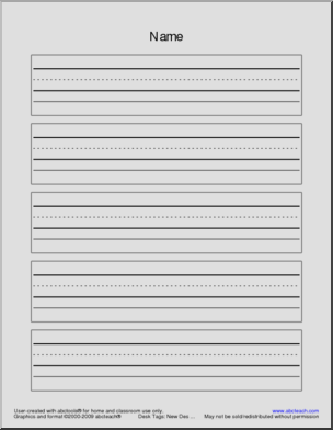 Desk Tags: Lines Only – Abcteach