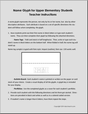 Glyphs – Abcteach