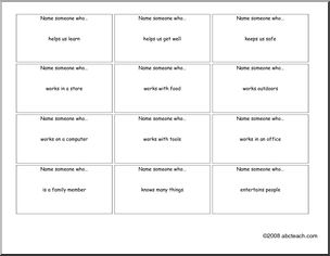 Name Game Cards – Abcteach
