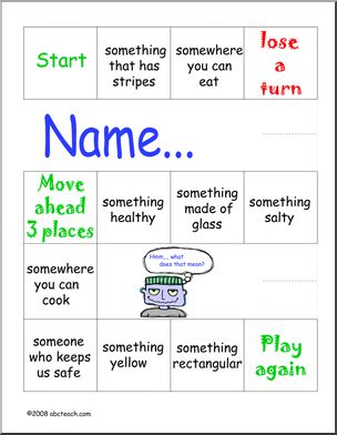 Name Game – Abcteach