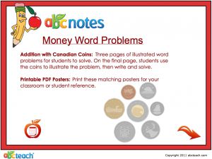 Interactive: Notebook: Math: Subtraction-Euro Coins – Abcteach