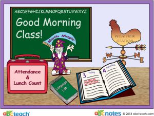 Interactive: Notebook: Morning Routine (customize) – Abcteach