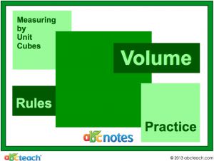 Math: Poster – Measuring Volume by Unit Cubes – Abcteach