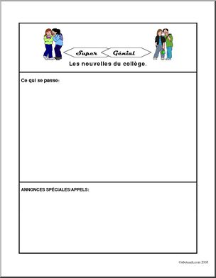 French: Newsletter middle school – Abcteach