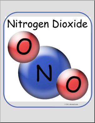 Poster: Nitrogen Dioxide (color) (small) – Abcteach