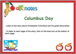Interactive: Notebook: Reading Comprehension with Audio: Columbus Day ...