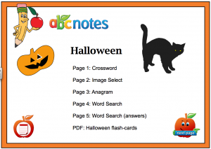 Interactive: Notebook: Halloween Theme (color) – Abcteach