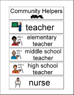 Word Wall: Community Helpers/Occupations (set 1) – Abcteach