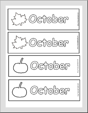 Bookmarks: October – Abcteach