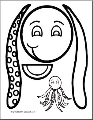 Paper Bag Puppet: Animals – Octopus – Abcteach