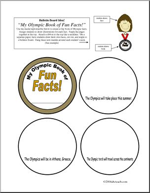 Past Olympics: Flip Book: Summer Olympics – Fun Facts – Abcteach
