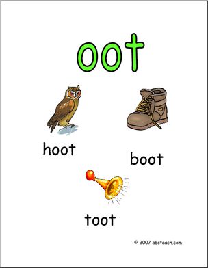 Word Family – OOT Words Poster – Abcteach