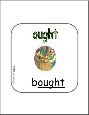 Word Family – OOD Words Sign – Abcteach
