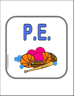 Sign: P.E. – Abcteach