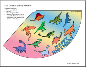 Cute Dinosaur-Themed Party Hat – Abcteach