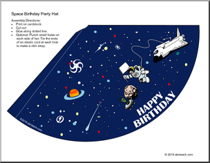 Space-Themed Party Hat – Abcteach