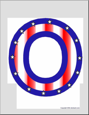 Alphabet Letter Patterns: Patriotic theme N-Z (color) – Abcteach