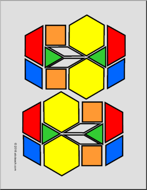 Holiday/Seasonal: Seasonal – Winter Pattern Blocks – Abcteach