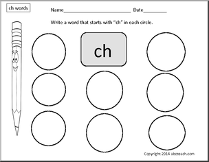 Beginning Sounds – (st, ch, th, cl, sh, sl) Phonics – Abcteach