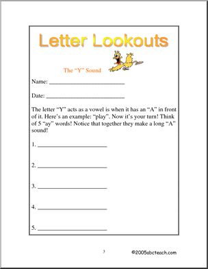 Long Vowels (initial sounds) Poster – Abcteach