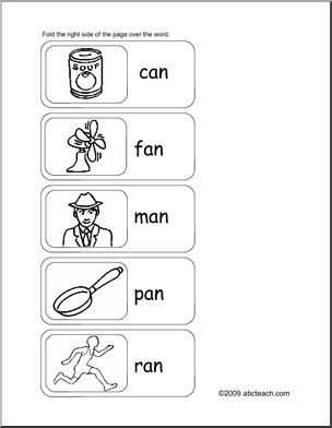 Word Family – an words Flashcards – Abcteach