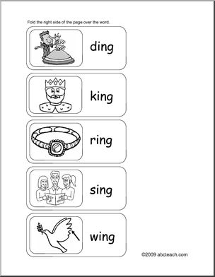 Word Family Words with Pictures – Abcteach