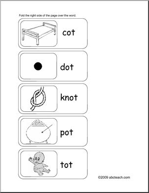 Word Family – ot words Flashcards – Abcteach