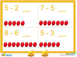 Interactive: Notebook: Math: Subtraction w/interactive images: Set 11 ...
