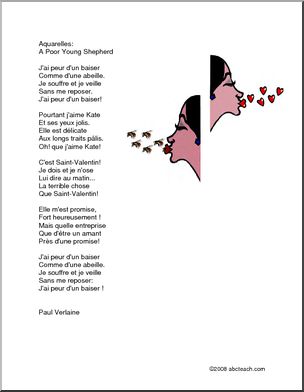 French: Billets doux pour la St. Valentin C – Abcteach