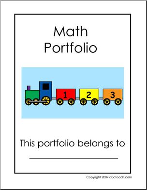 Portfolio Cover: Primary Math – Abcteach