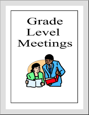 Portfolio Cover: Grade Level Meetings – Abcteach