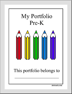 Portfolio Cover: Kindergarten – Abcteach