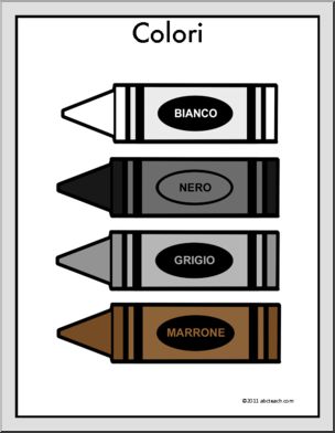 Italian: Poster: numeri ordinale 1-10 – Abcteach