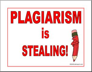 Poster: Plagiarism Is Stealing – Abcteach