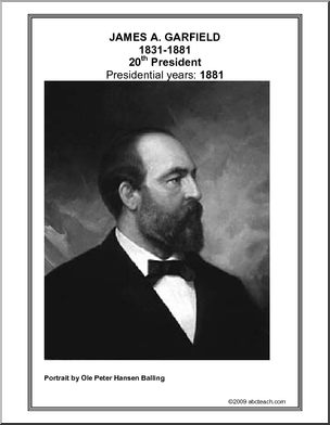 Poster: 20th President – James A. Garfield – Abcteach