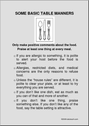 Poster: Manners – Taking Turns – Abcteach