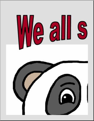 Large Poster: We all smile in the same language – Abcteach