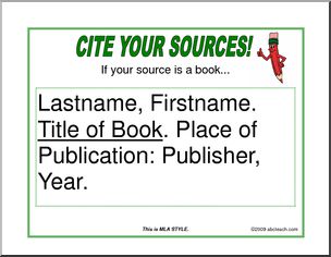 Poster: Cite Your Sources – Abcteach