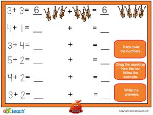 Interactive: Notebook: Math: Subtraction w/interactive images: Set 11, balloons (prek-1) – Abcteach